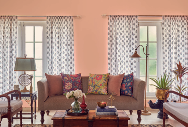 Orange Nectar Wall Painting Colour Idea & Wall Design - Asian Paints