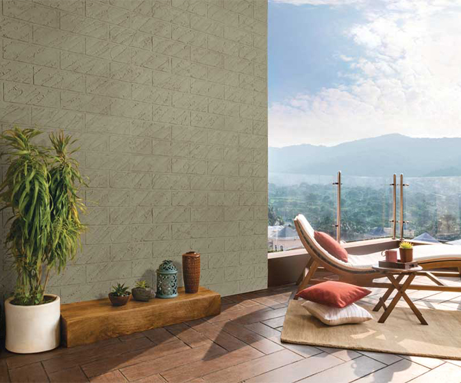 Createx Dholpur Brick Pattern ETXT6001CMB1002 - Wall Texture Design ...