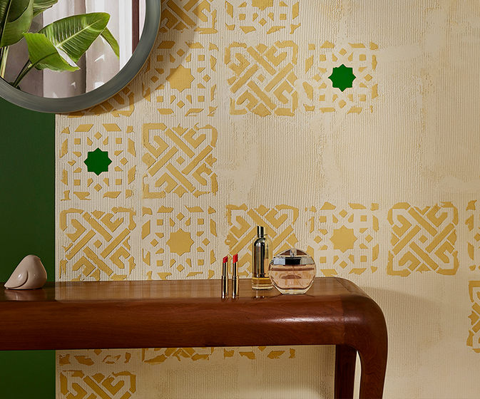 Calcecruda Persian Star IDC1009CMB1004 - Wall Texture Design - Asian Paints