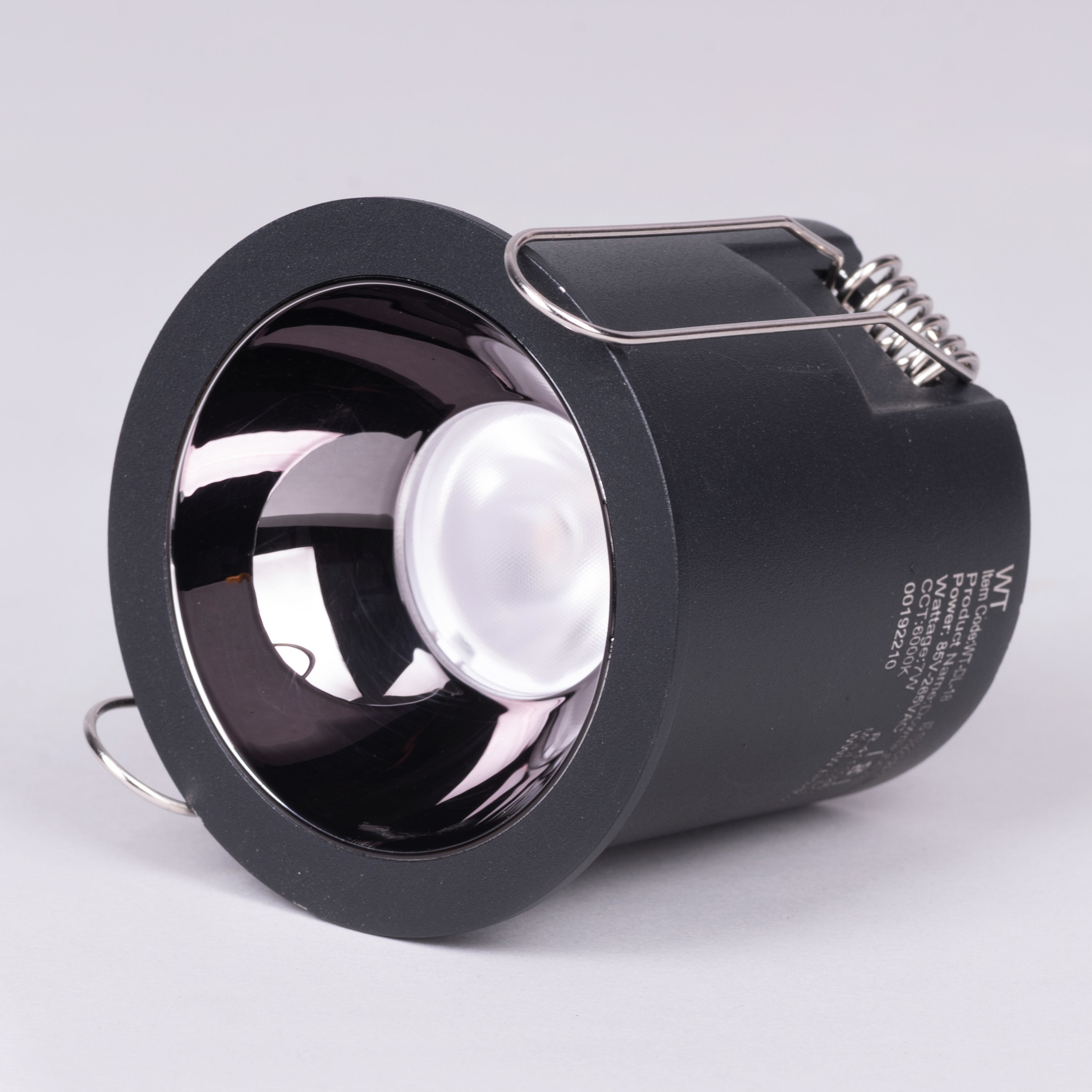 Hera- 12W Black (3000K, 36Â° Beam Angle) Recessed LED COB Downlights ...