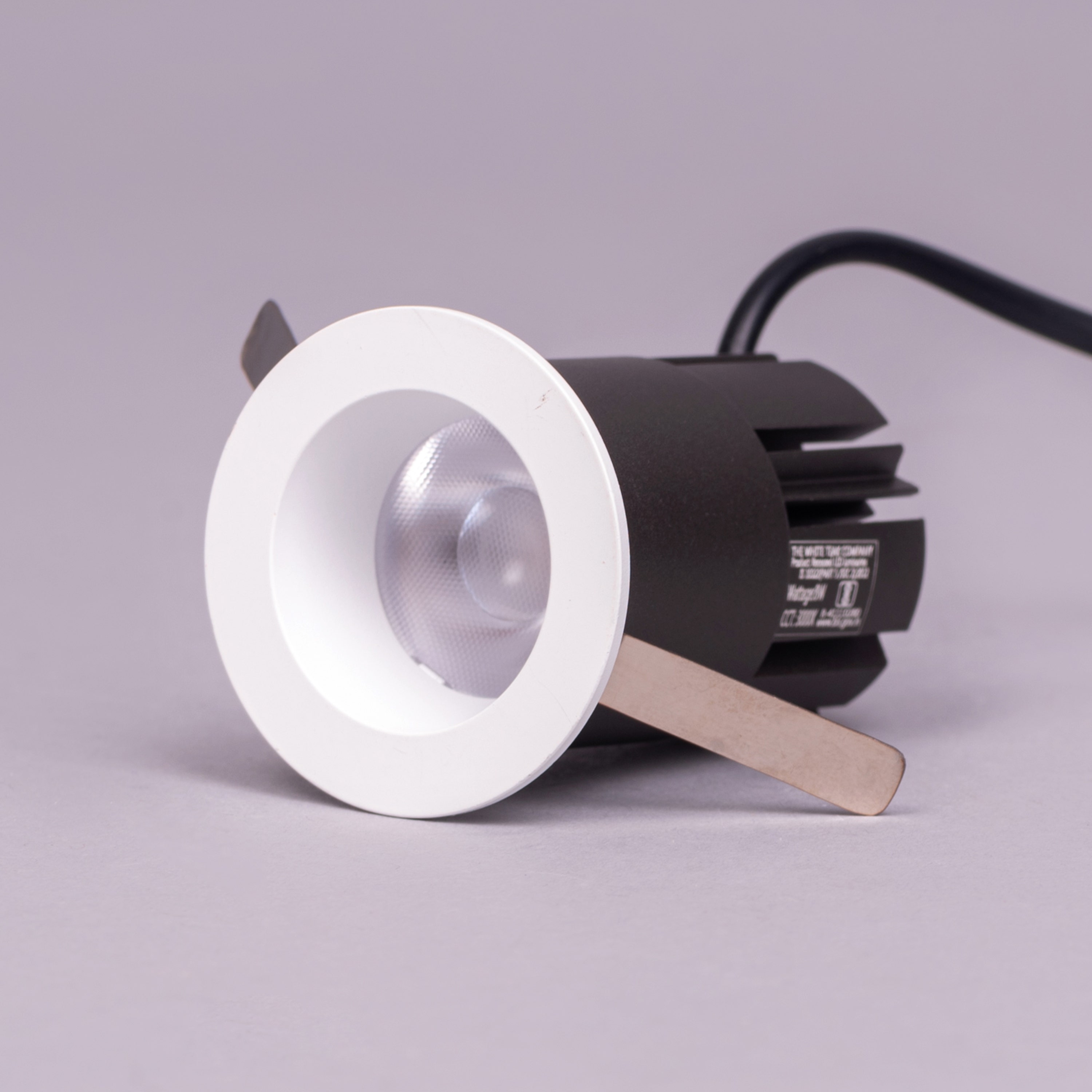Eclipse- 8W White, Chrome (3000K, 36Â° Beam Angle) Recessed LED COB Downlights (DL02-10029)