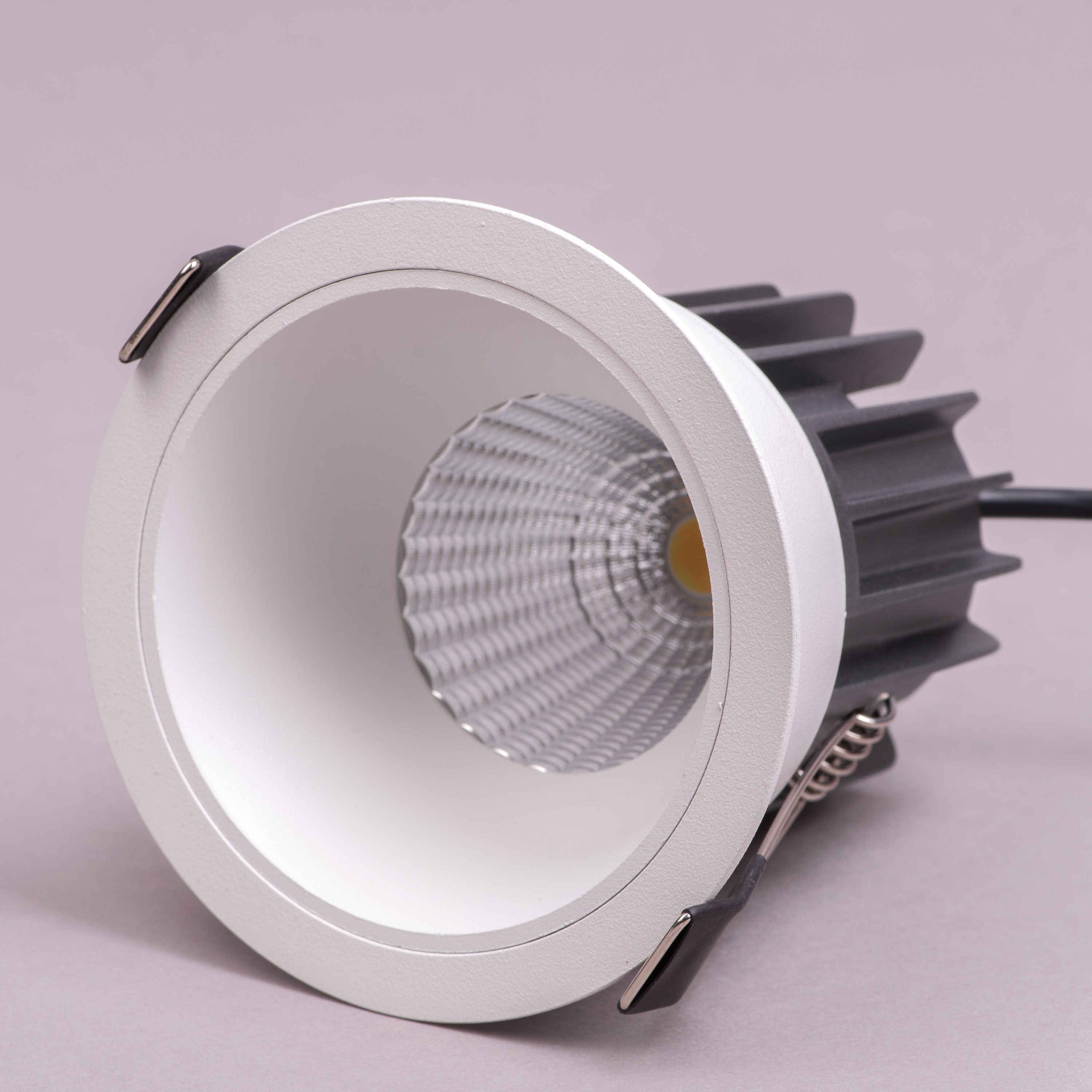 Eros- 15W White (6500K, 60 Beam Angle) Recessed LED COB Downlight (DL01 ...