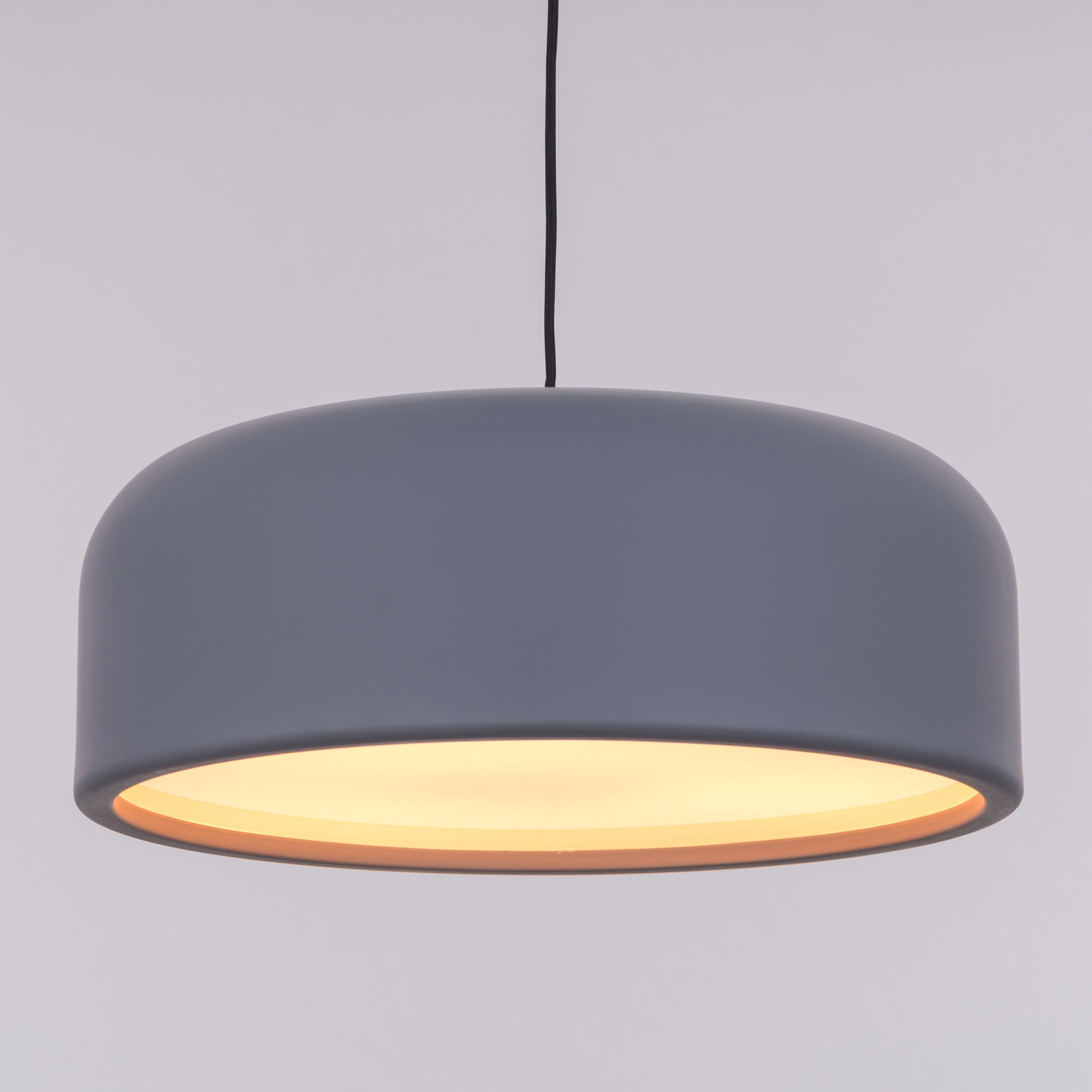Artistic (14", Grey, Smart LED) Pendant Light (3 Smart LED Bulbs Included)