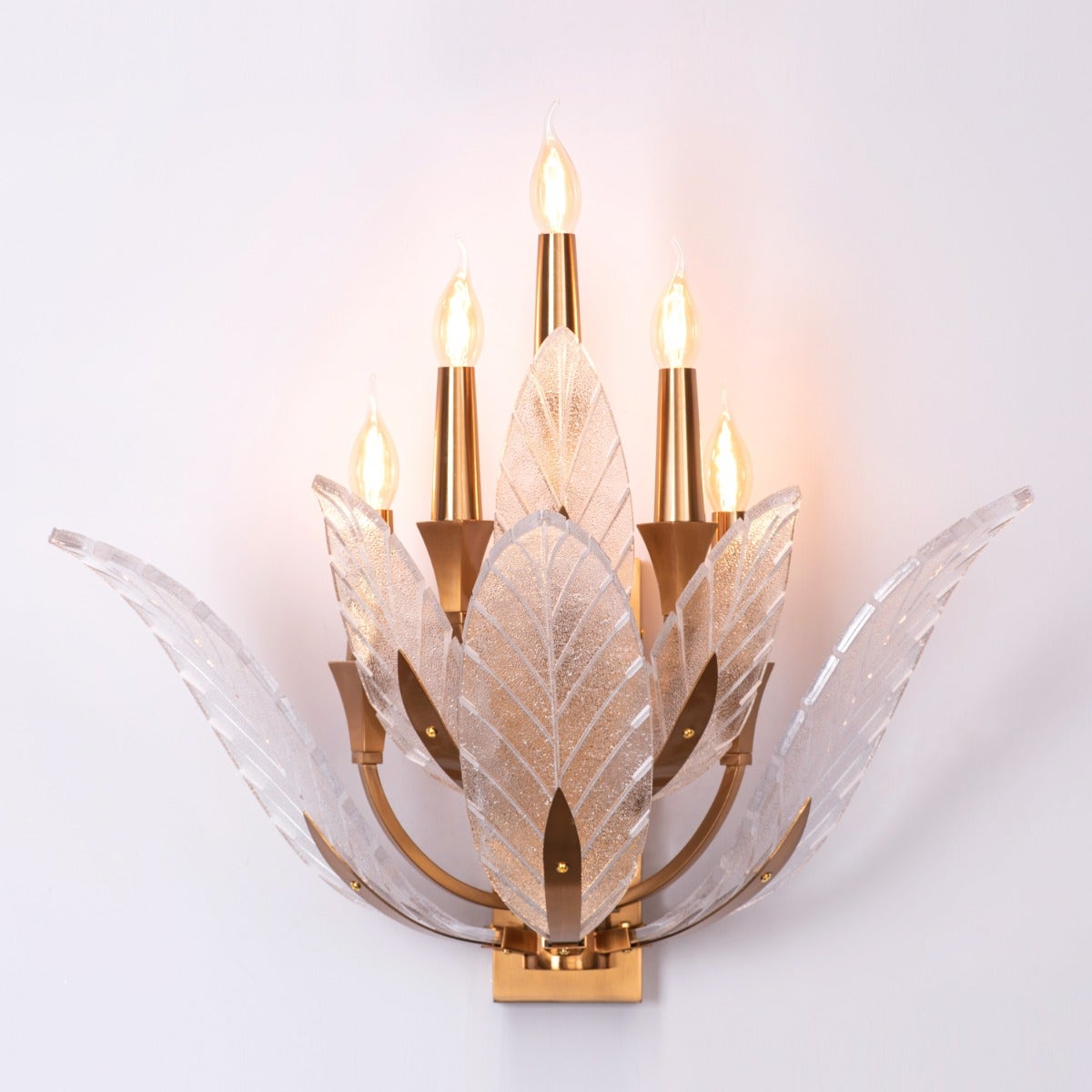 Trance (Large, Gold) Glass Wall Light